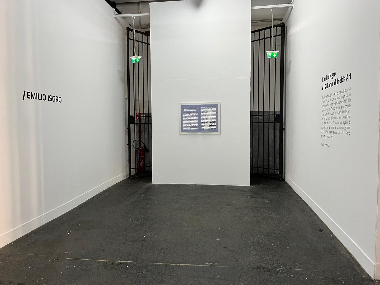 Emilio Isgrò realizza un'opera per i vent'anni di Inside Art