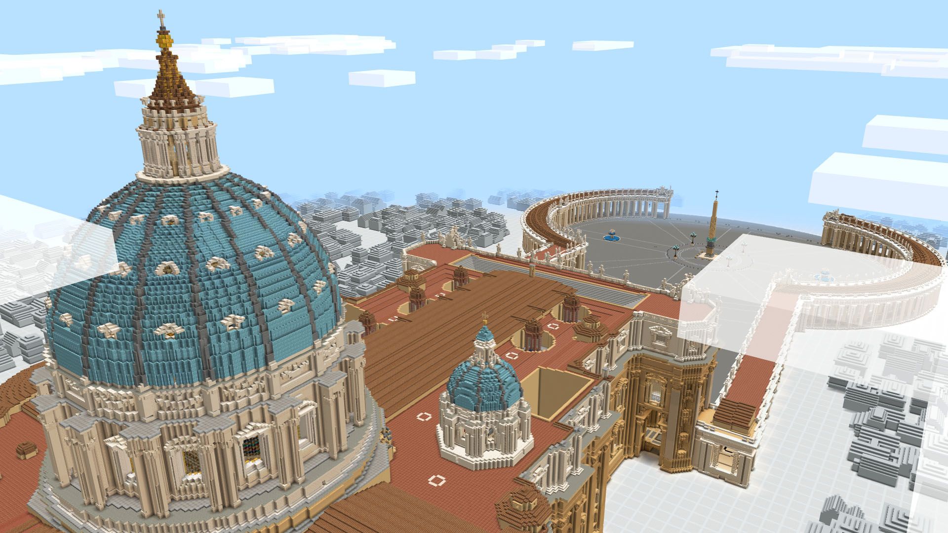 La Basilica di San Pietro protagonista del videogioco Minecraft