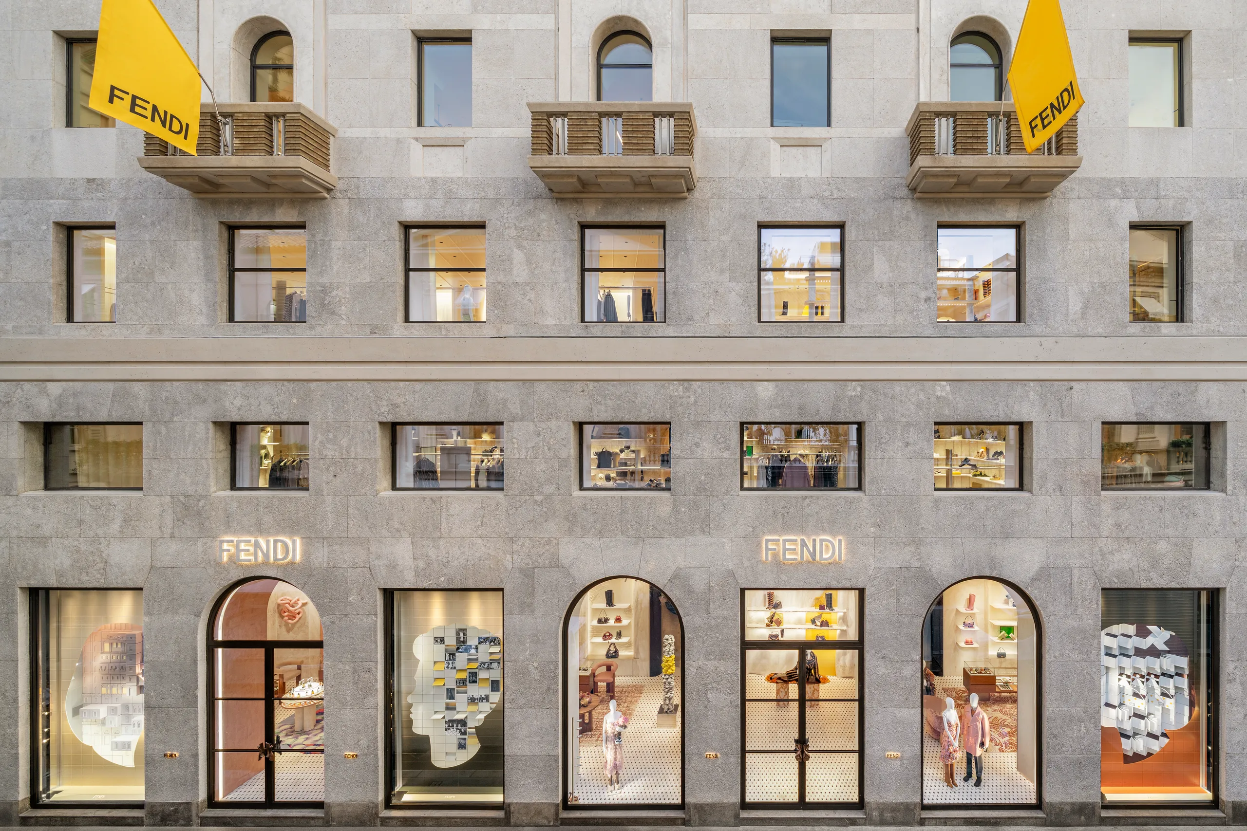 Palazzo Fendi a Milano è anche una galleria d'arte